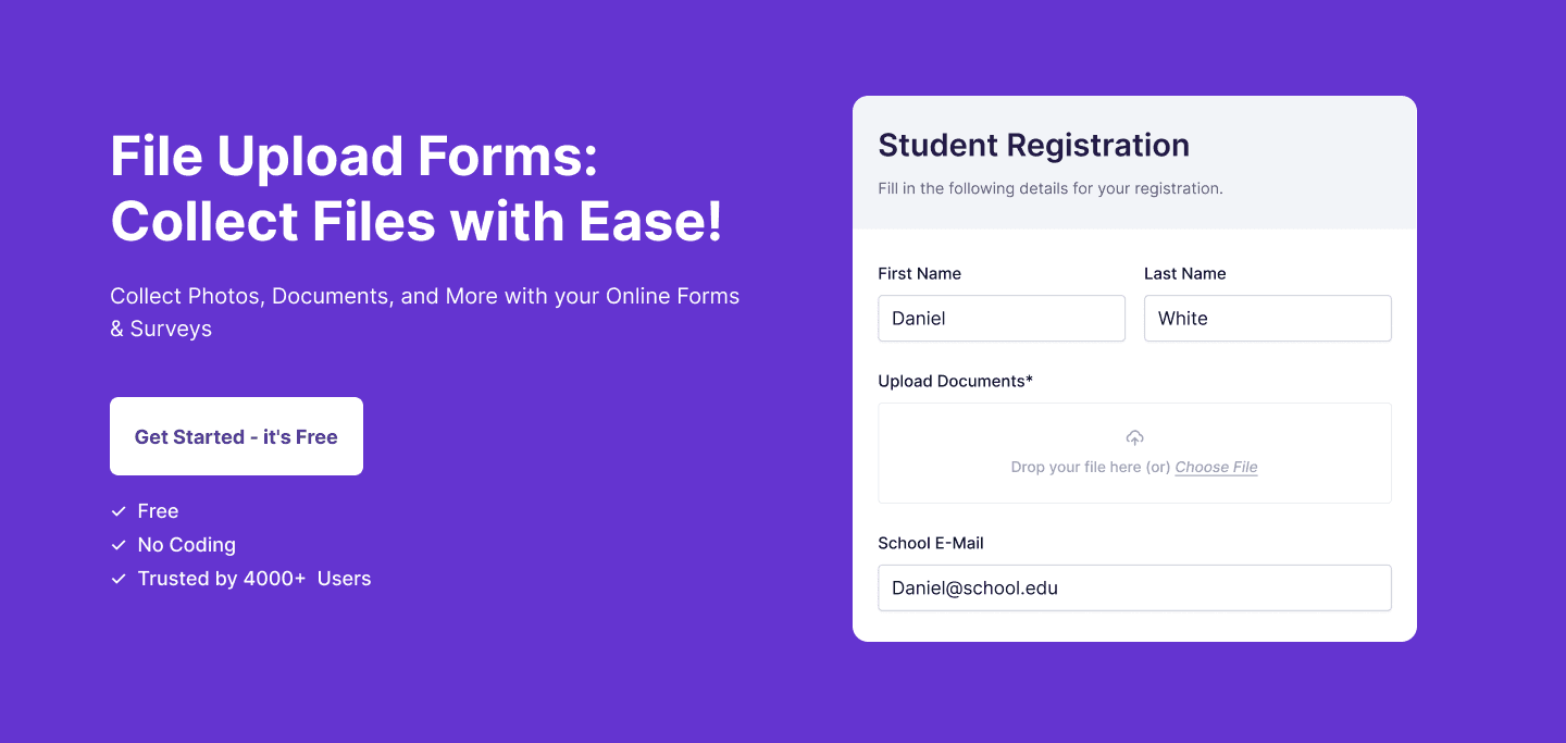 File Upload Forms: Collect Images,Files, PDFs & More | Formester